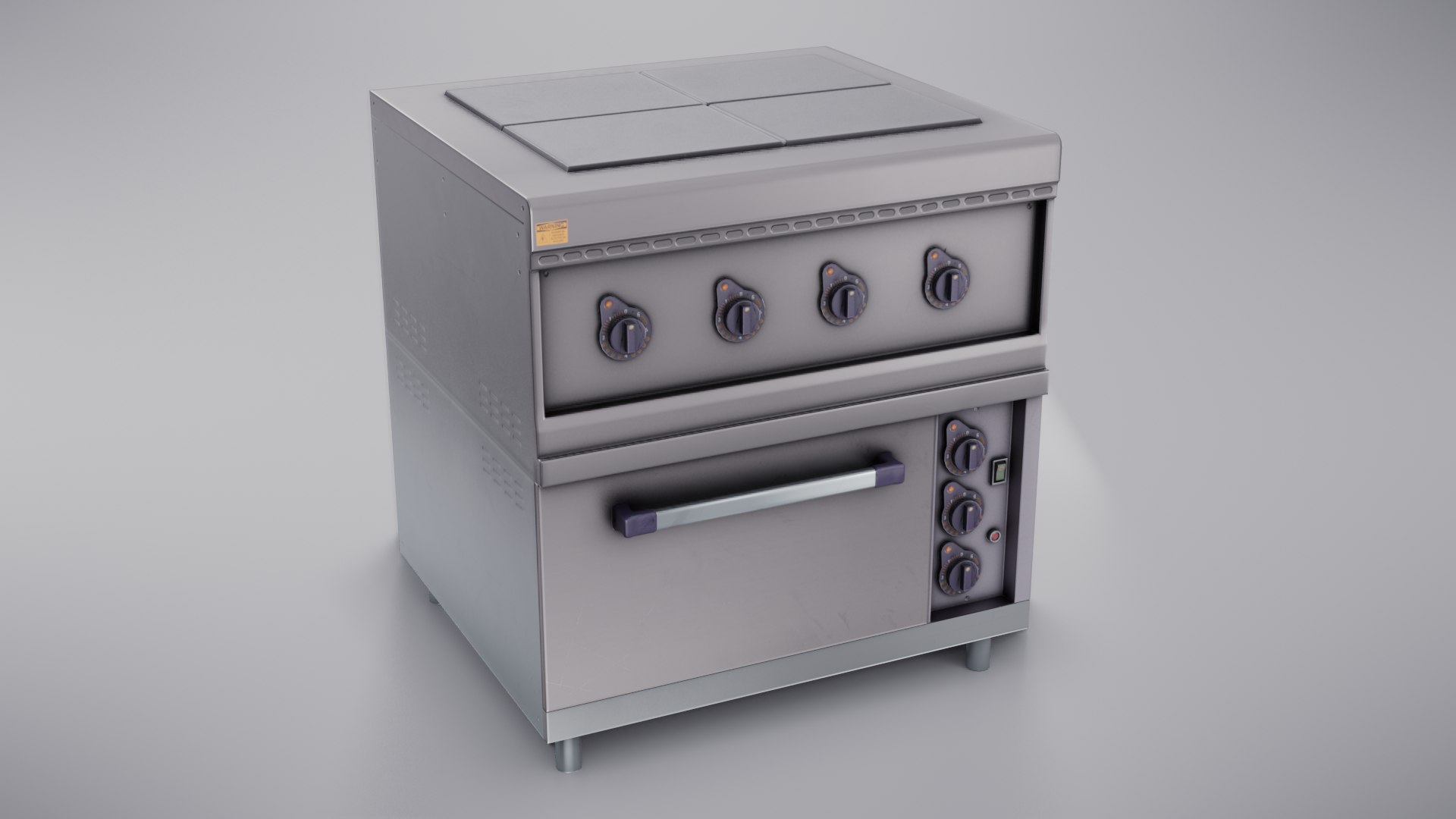 Professional Electric Stove Model - TurboSquid 1499145