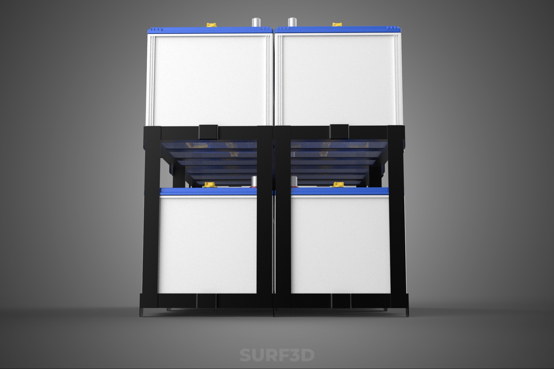 Modello 3D STAFFA DI MONTAGGIO PER VASSOIO STACK BATTERIE IN PARALLELO SERIE ARRAY - TurboSquid ...