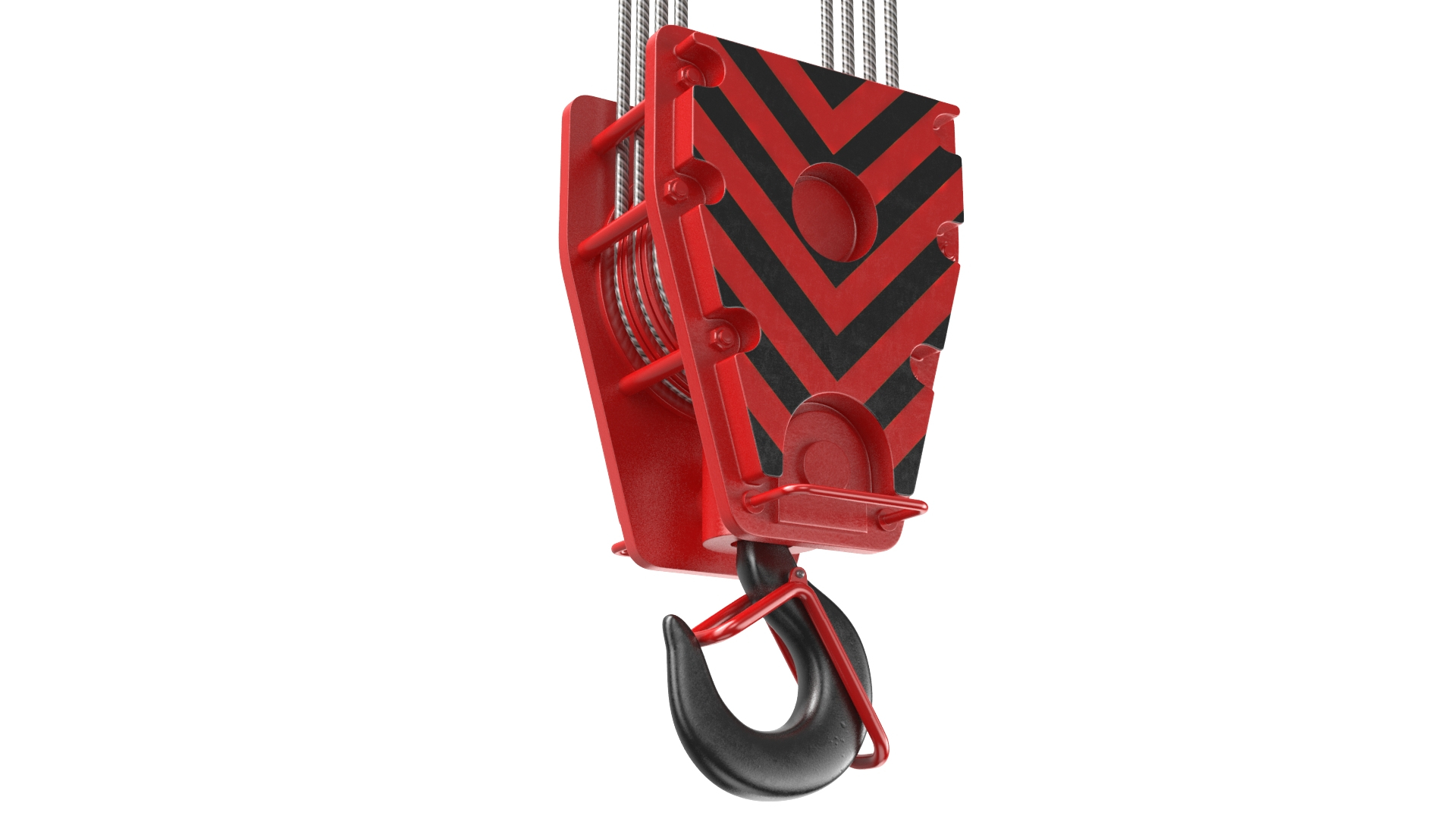 Detailed Red Crane Hook Model - TurboSquid 2100066