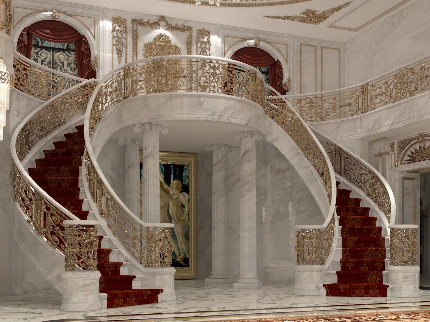 3D Lobby Scene 06 - TurboSquid 2032399
