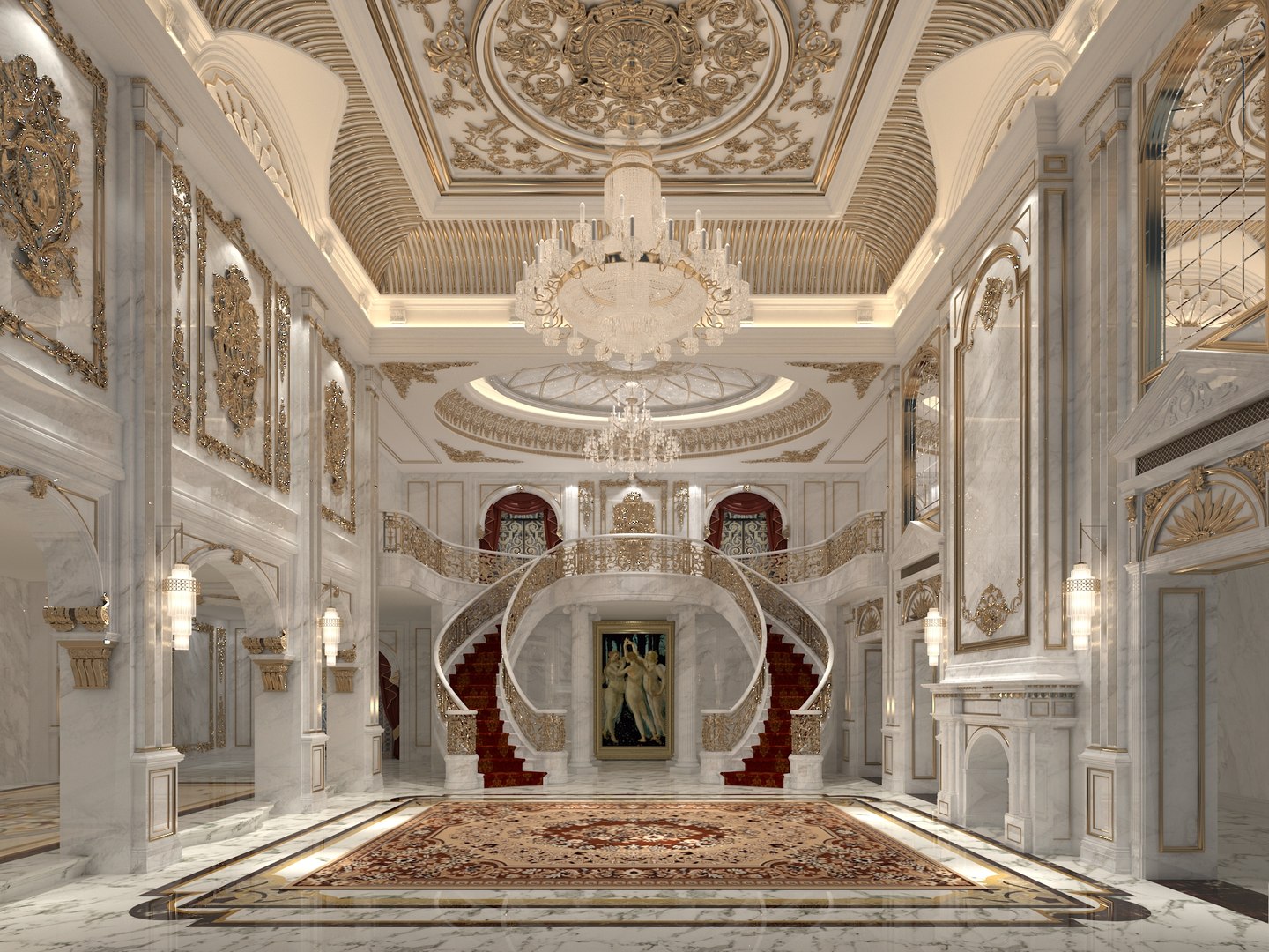 3D Lobby Scene 06 - TurboSquid 2032399