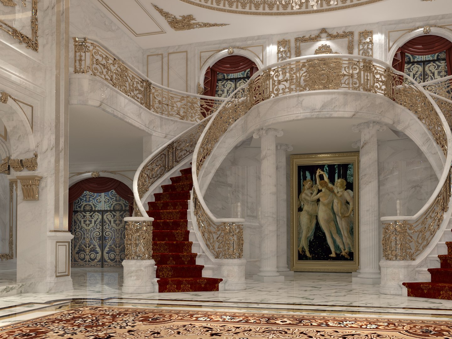 3D Lobby Scene 06 - TurboSquid 2032399