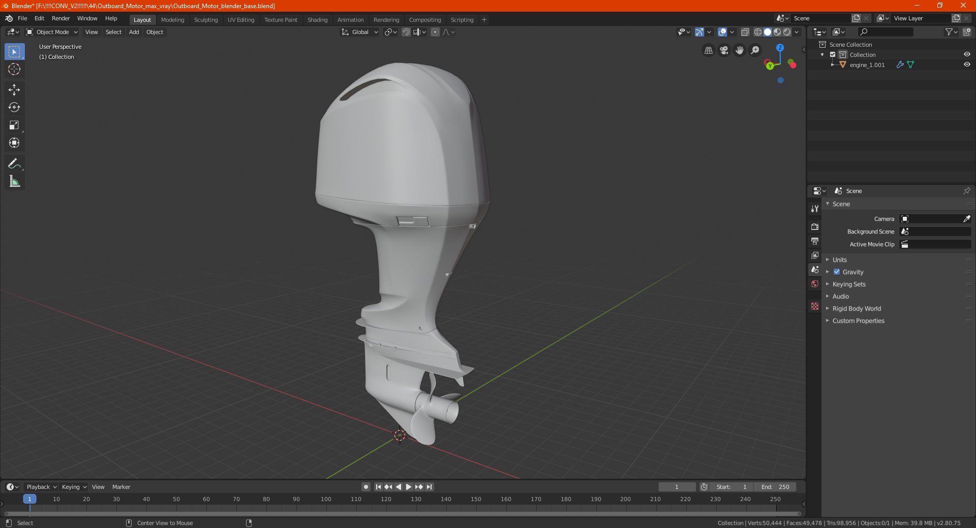 3D model outboard motor - TurboSquid 1577209