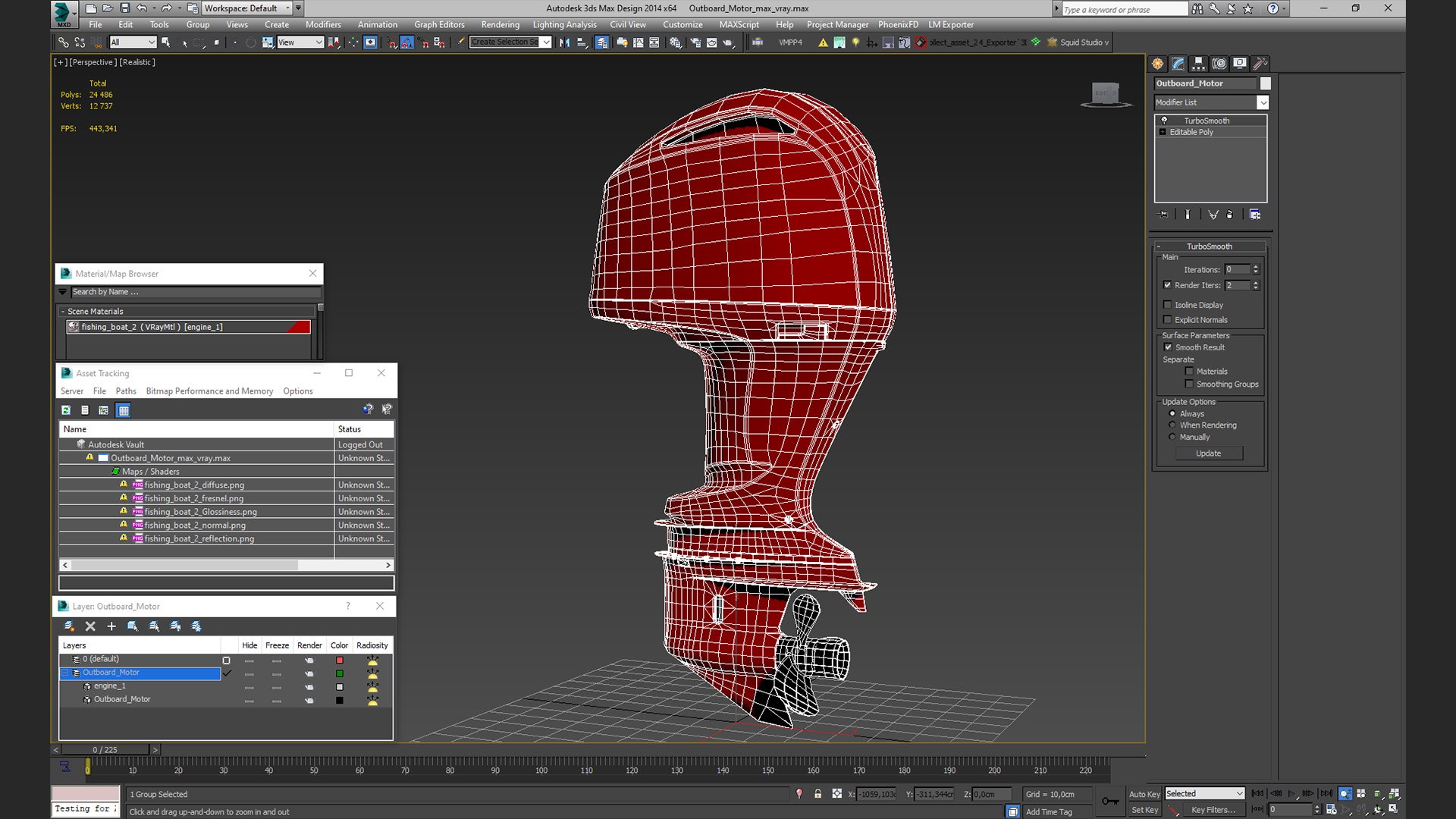 3D model outboard motor - TurboSquid 1577209