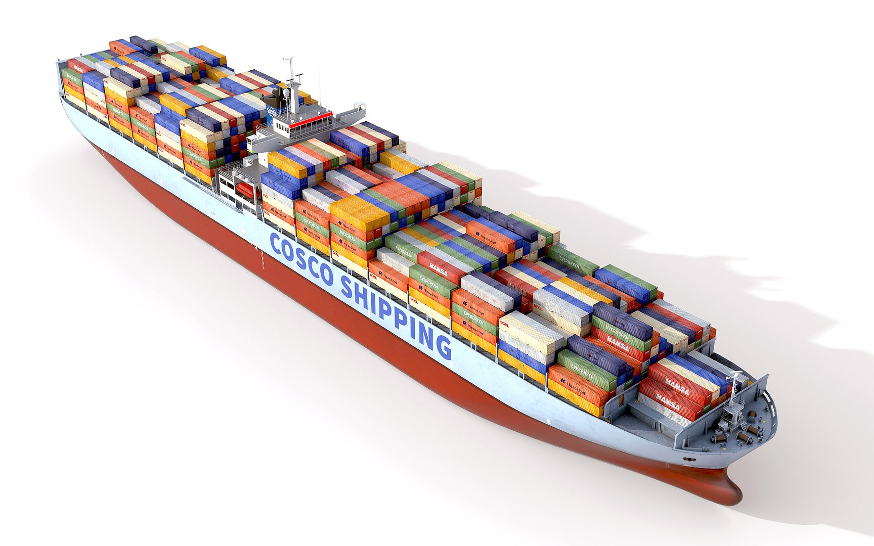 Cargo Container Ship 300m 3D Model - TurboSquid 2281987
