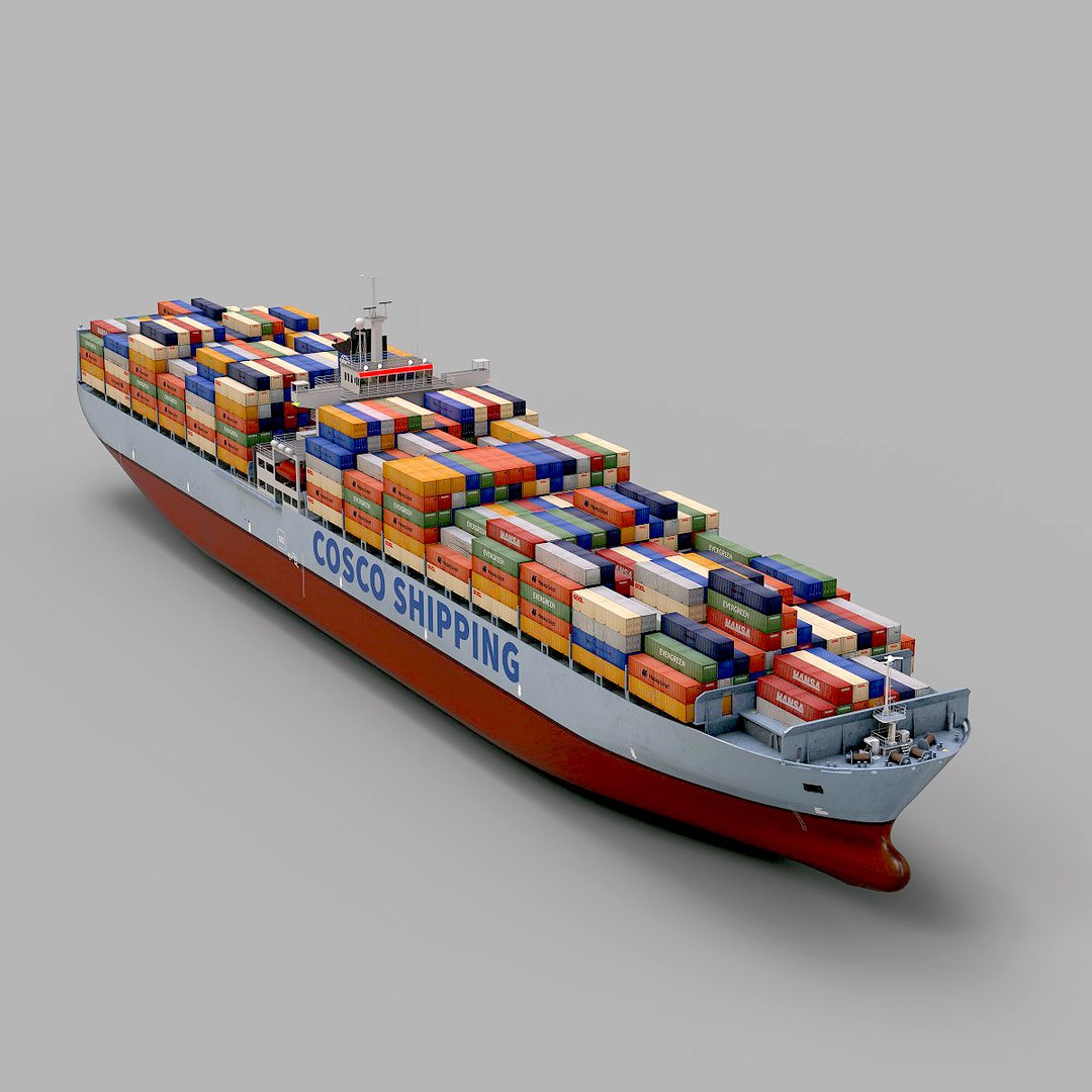 Cargo Container Ship 300m 3D Model - TurboSquid 2281987