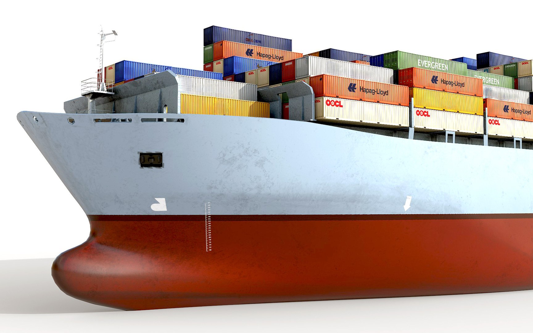 Cargo Container Ship 300m 3D Model - TurboSquid 2281987