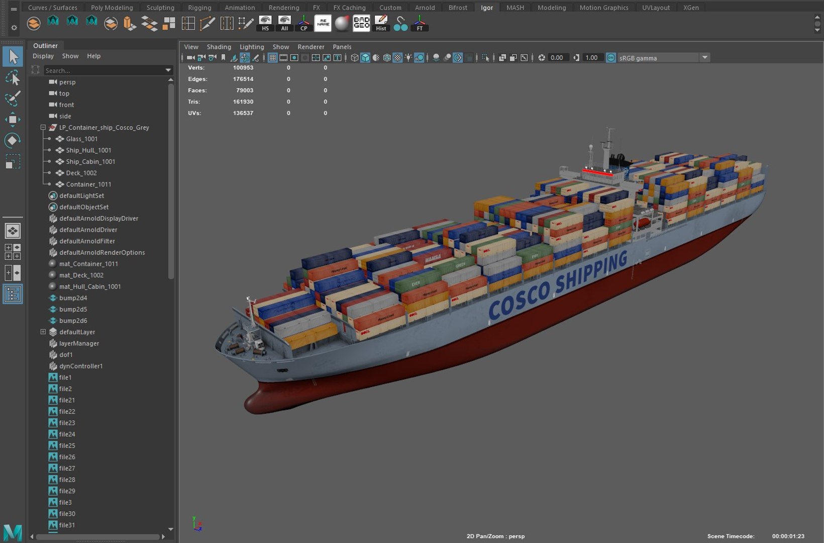 Cargo Container Ship 300m 3D Model - TurboSquid 2281987