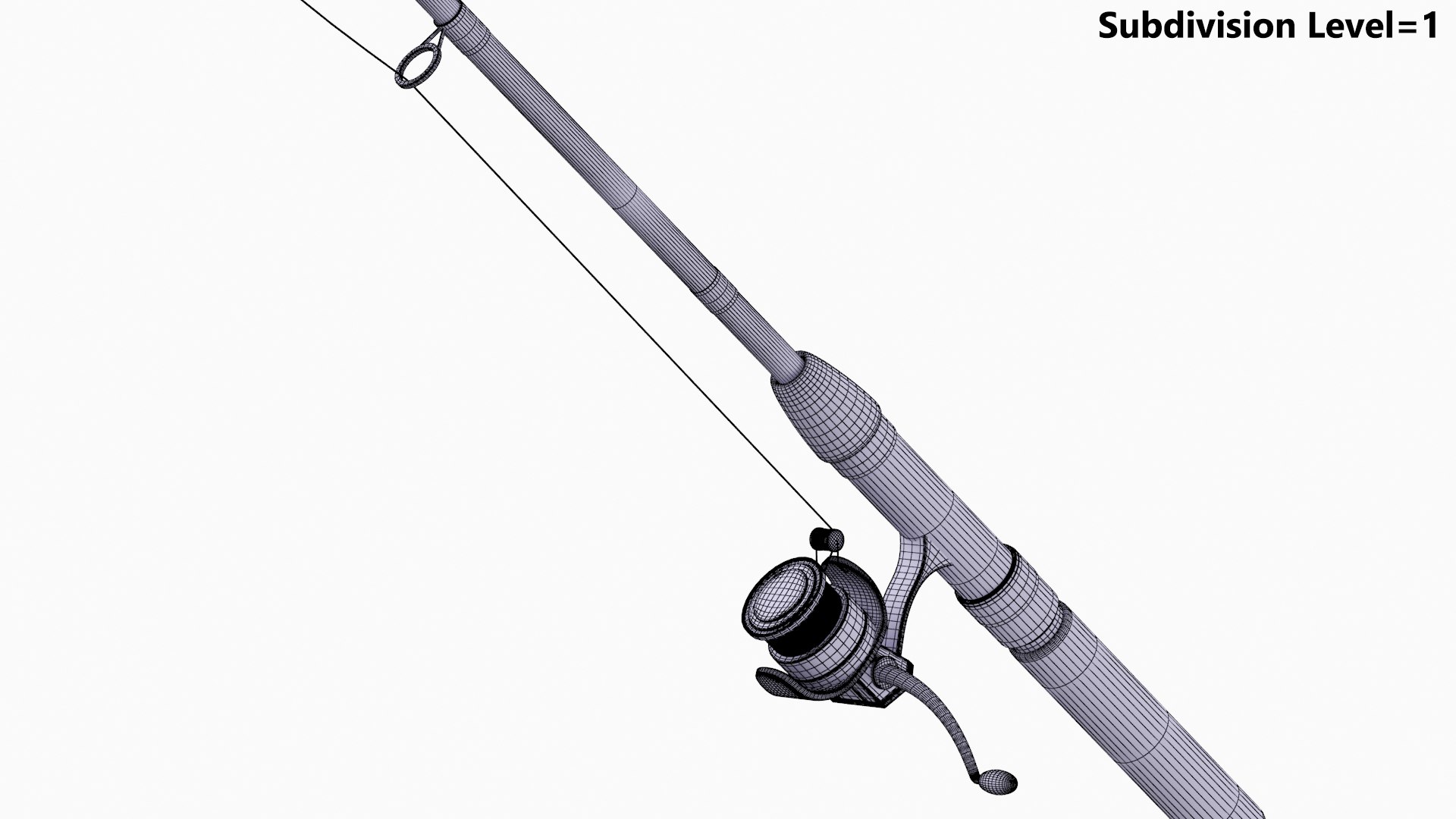 Fishing Pole 01 3D - TurboSquid 2116345