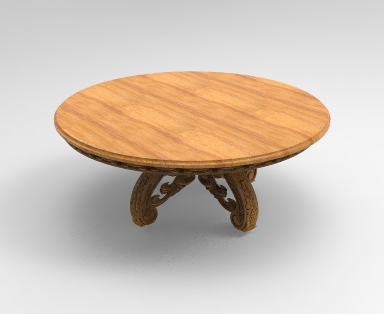 3D wooden center table - - TurboSquid 1535886