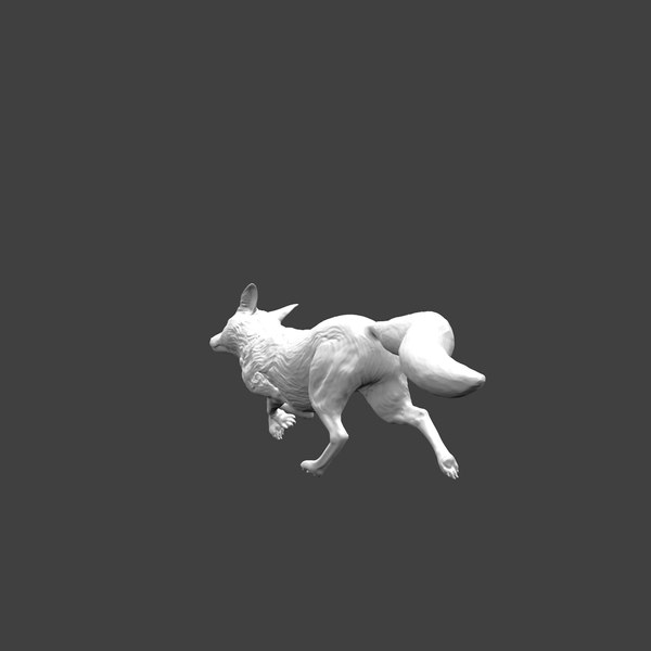 maya red fox running