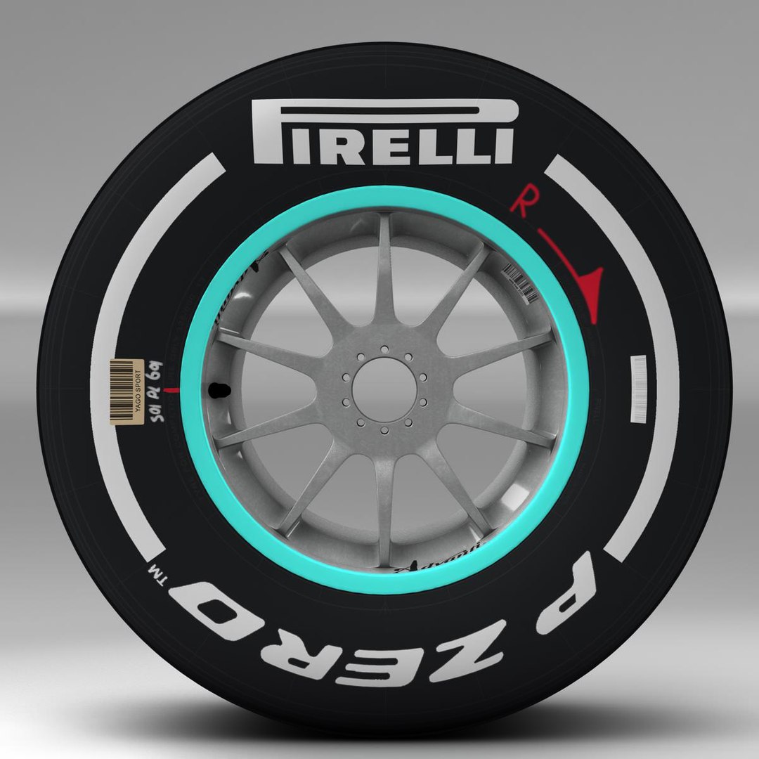 Pirelli Tyre W06 3d Model