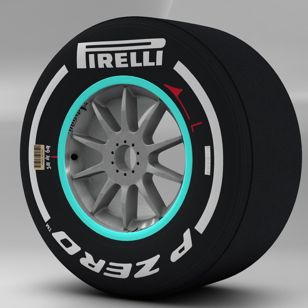 Pirelli Tyre W06 3d Model