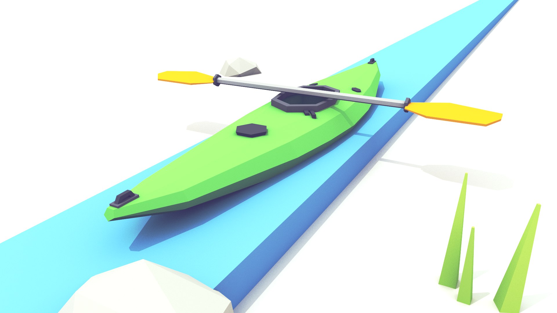 3D Kayak Paddle Vr - TurboSquid 1419827