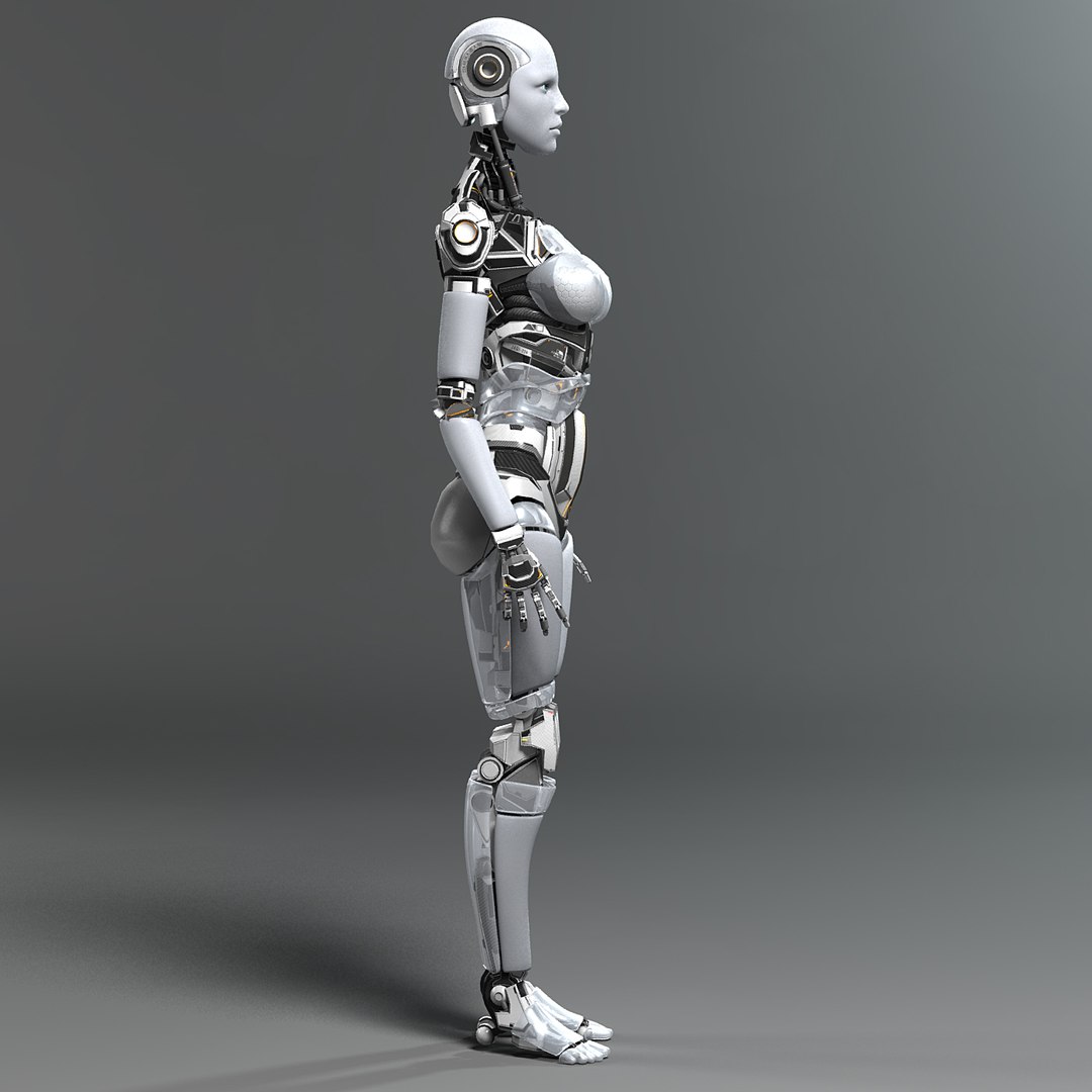 3d Model Female Robot