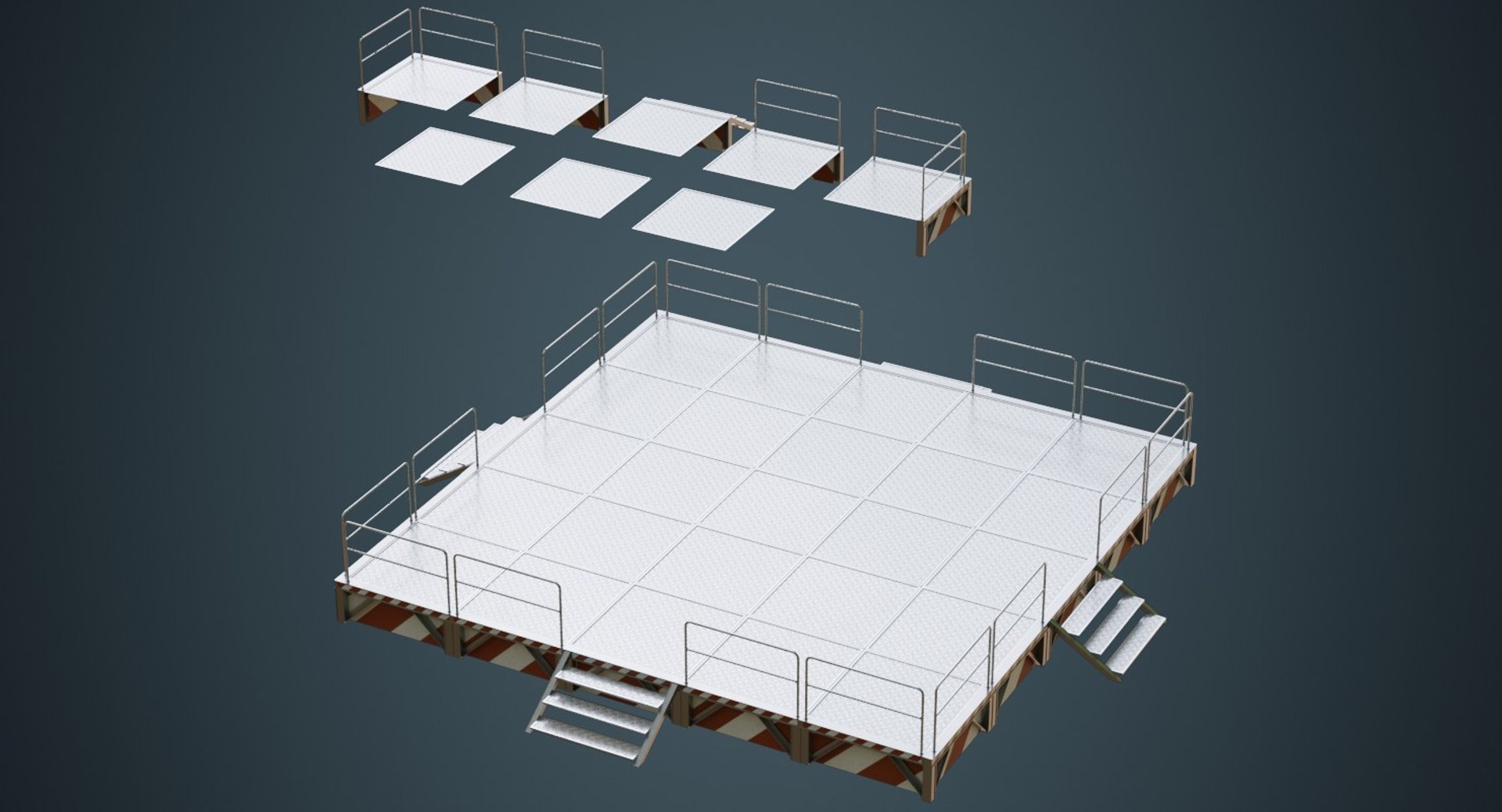 3D Stage Platform 1a - TurboSquid 1553238