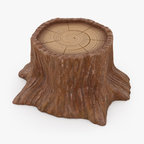 Cartoon Tree Stump 01 3D model - TurboSquid 1902446