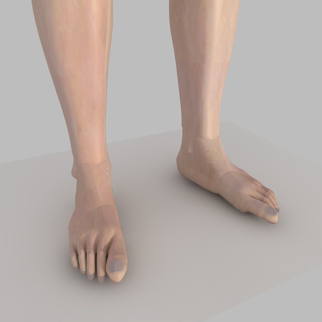 3d Realistically Male Legs Model