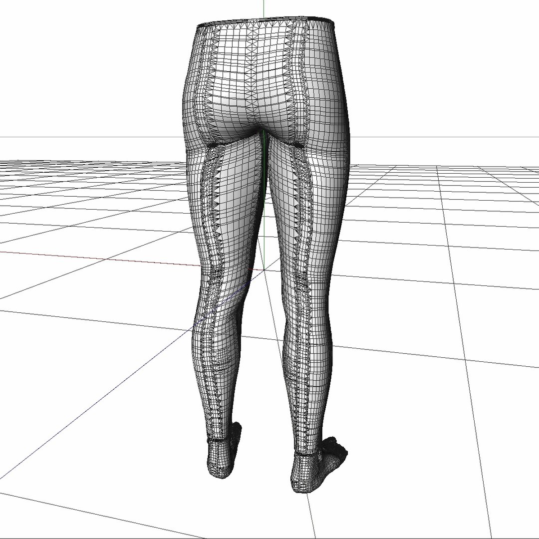 3d Realistically Male Legs Model