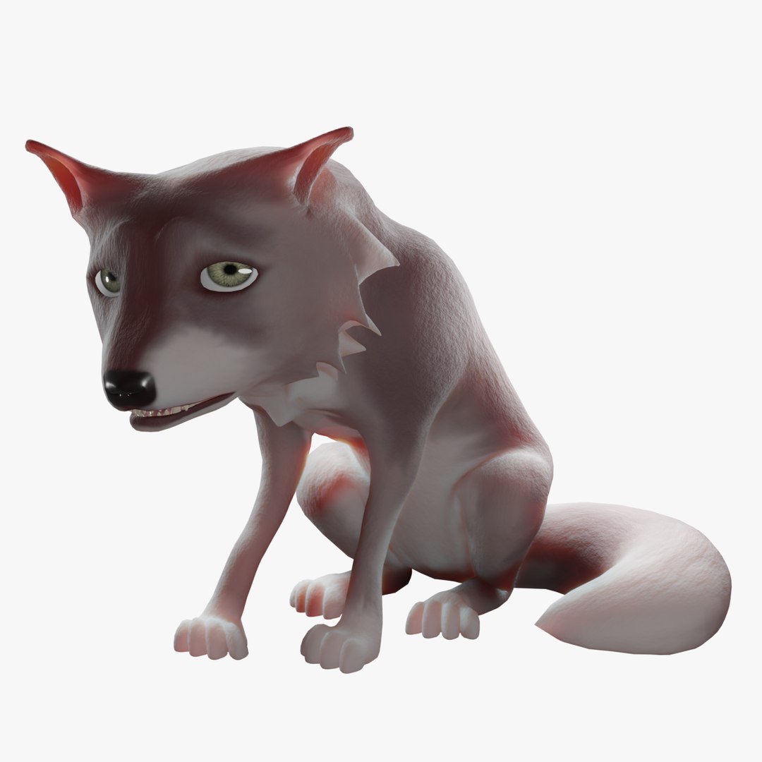 Wolf-2 Cartoon 3D - TurboSquid 1720831