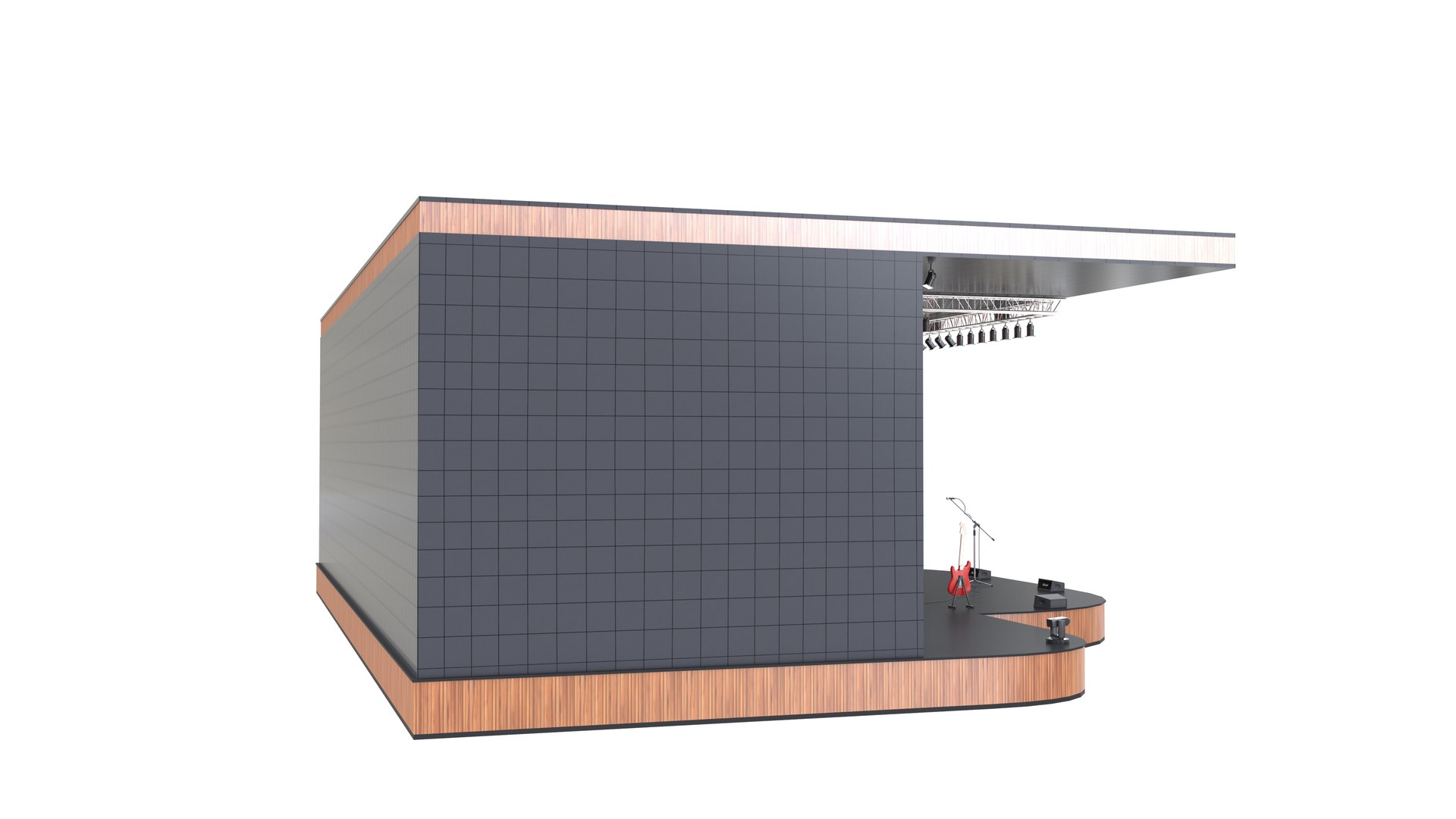 Concert Scene 3D Model - TurboSquid 1526211