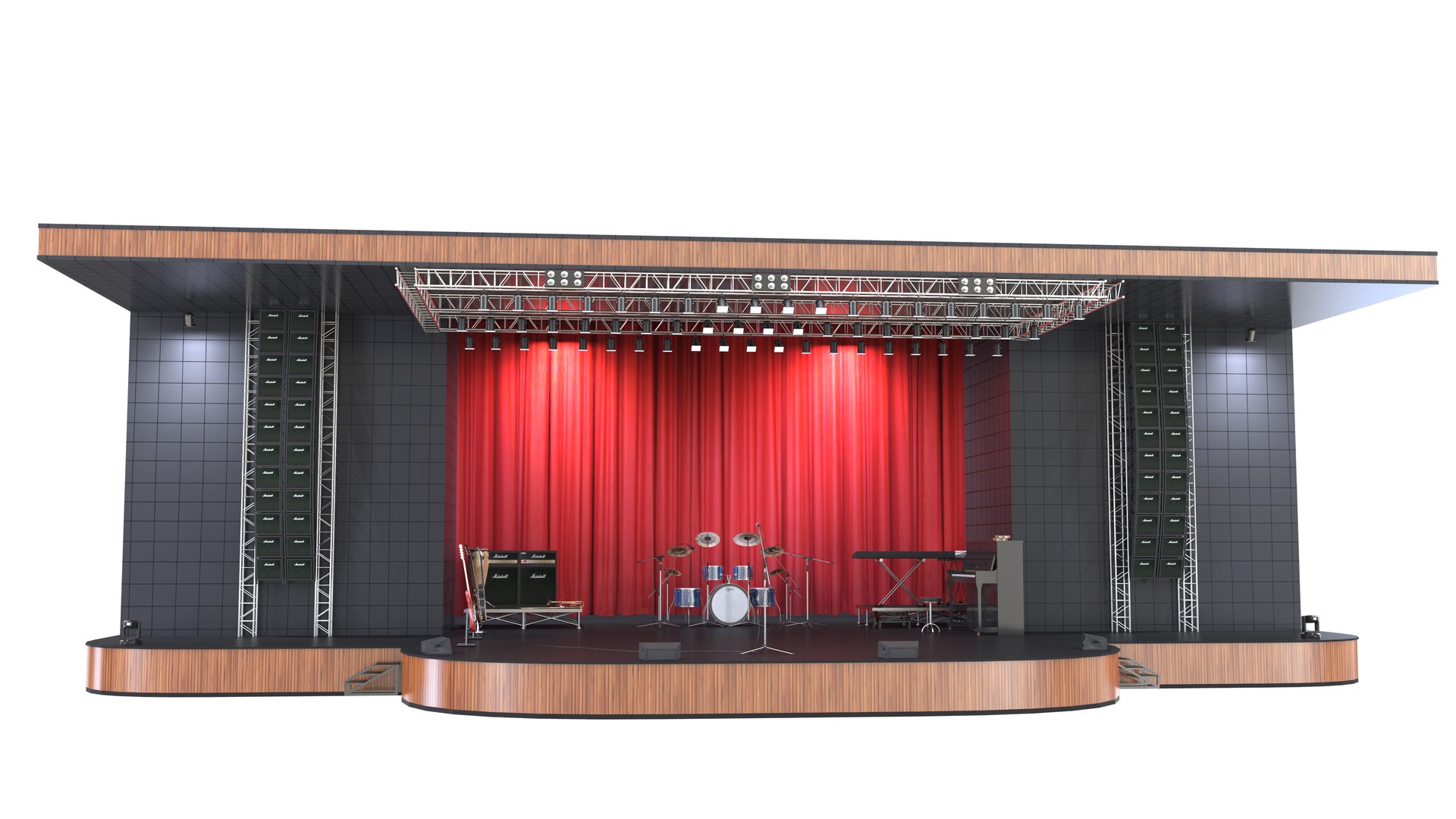 Concert Scene 3D Model - TurboSquid 1526211