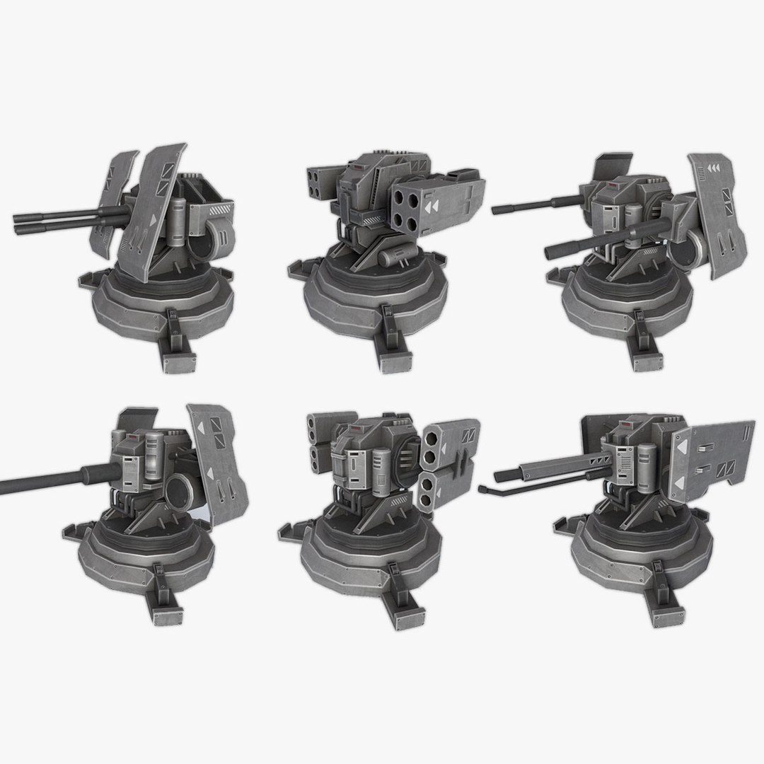 3D Prototype Turret Collection - TurboSquid 2392560
