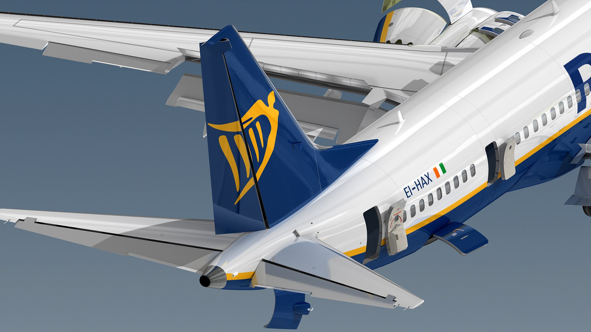 Boeing 737-8 MAX Ryanair model - TurboSquid 1993895