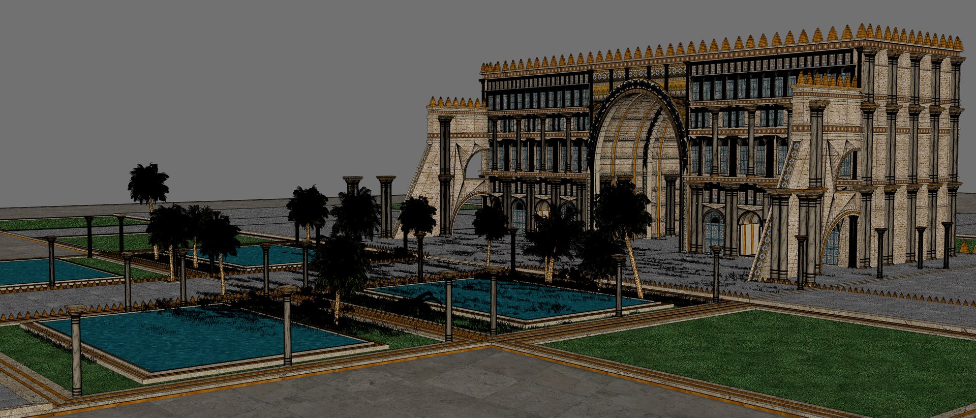 Fantasy Recreation Of Taq Kasra Environment 3D Model - TurboSquid 2260601