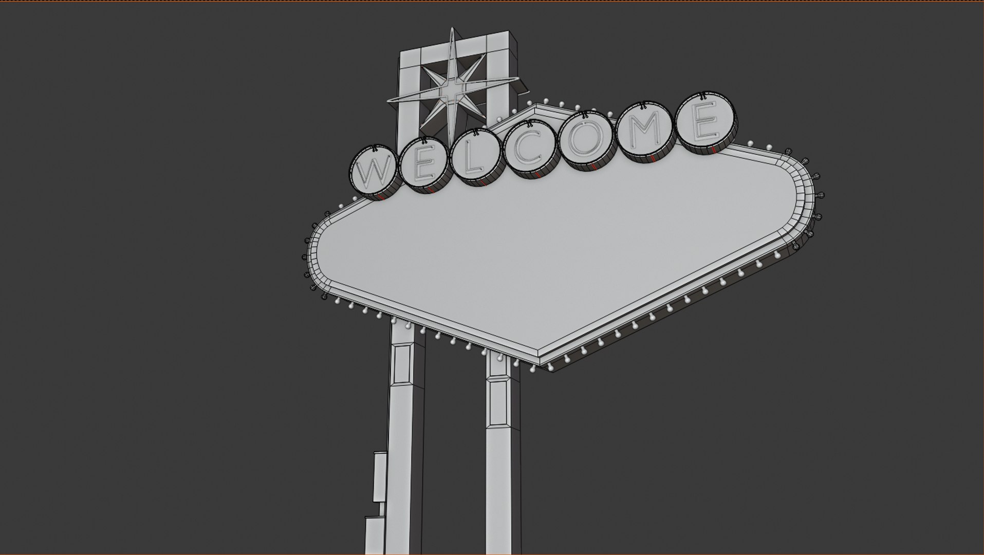 Las vegas sign model - TurboSquid 1432884