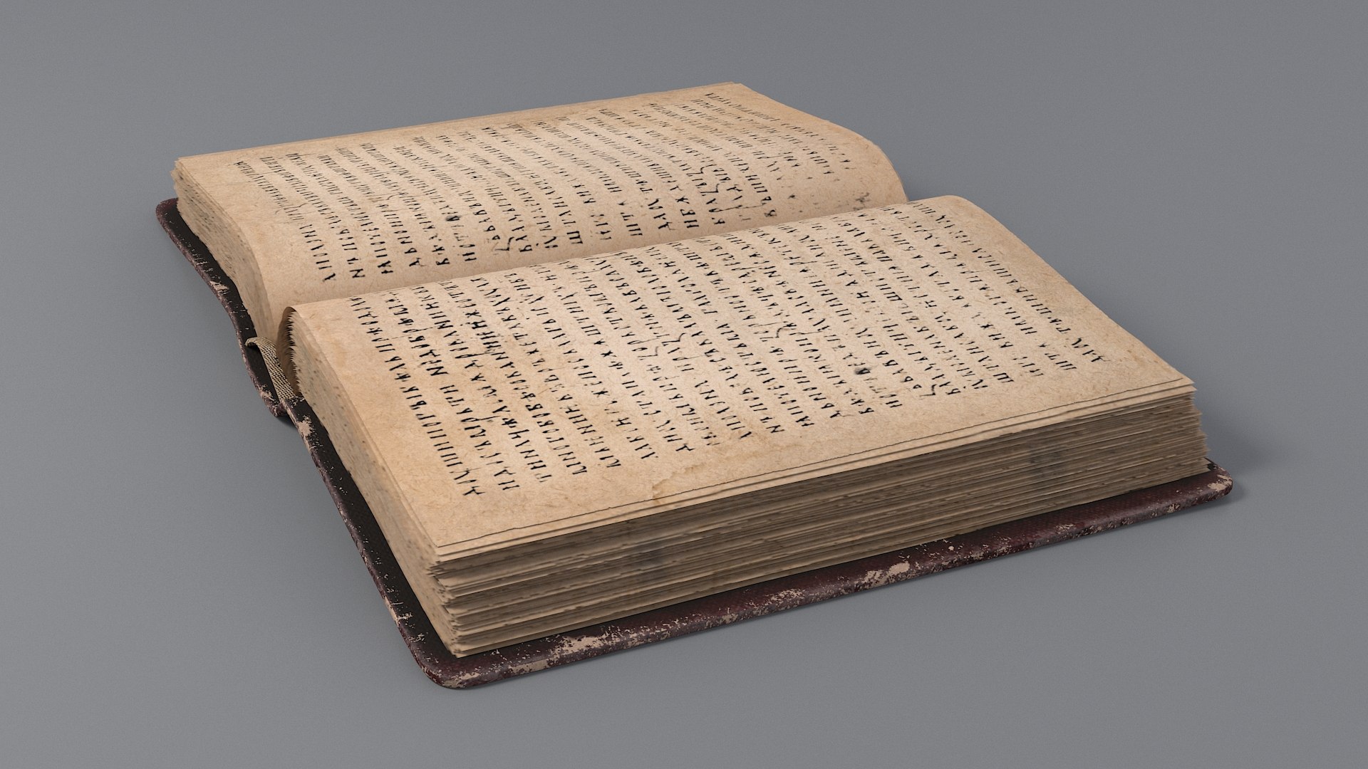 3d Model Old Book Bible