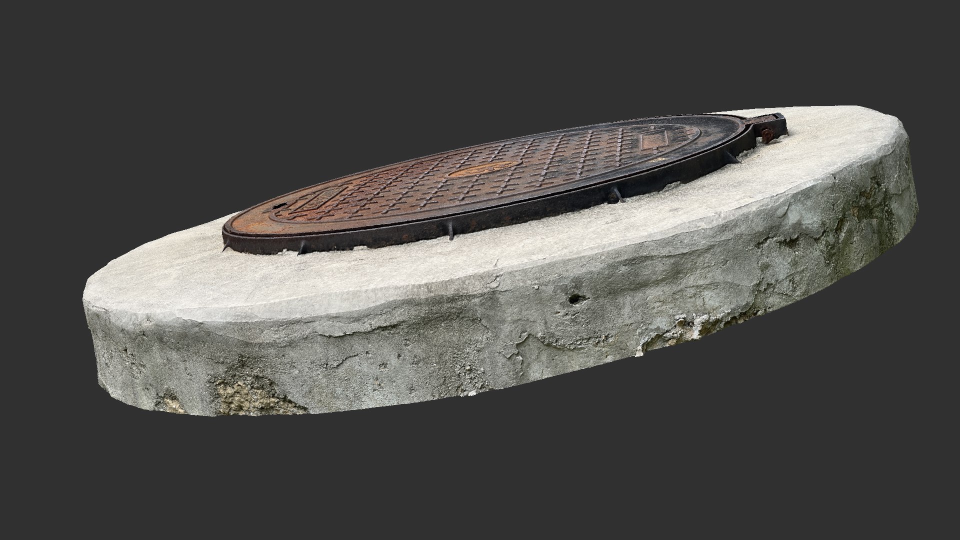 3D Model 3D Scan Of Manhole Cover - TurboSquid 2132357