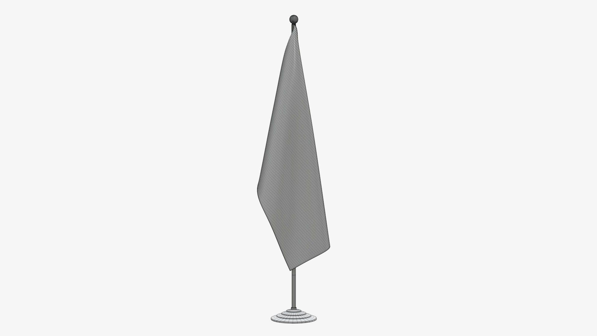 Decorative desk flag 3D model - TurboSquid 1697849