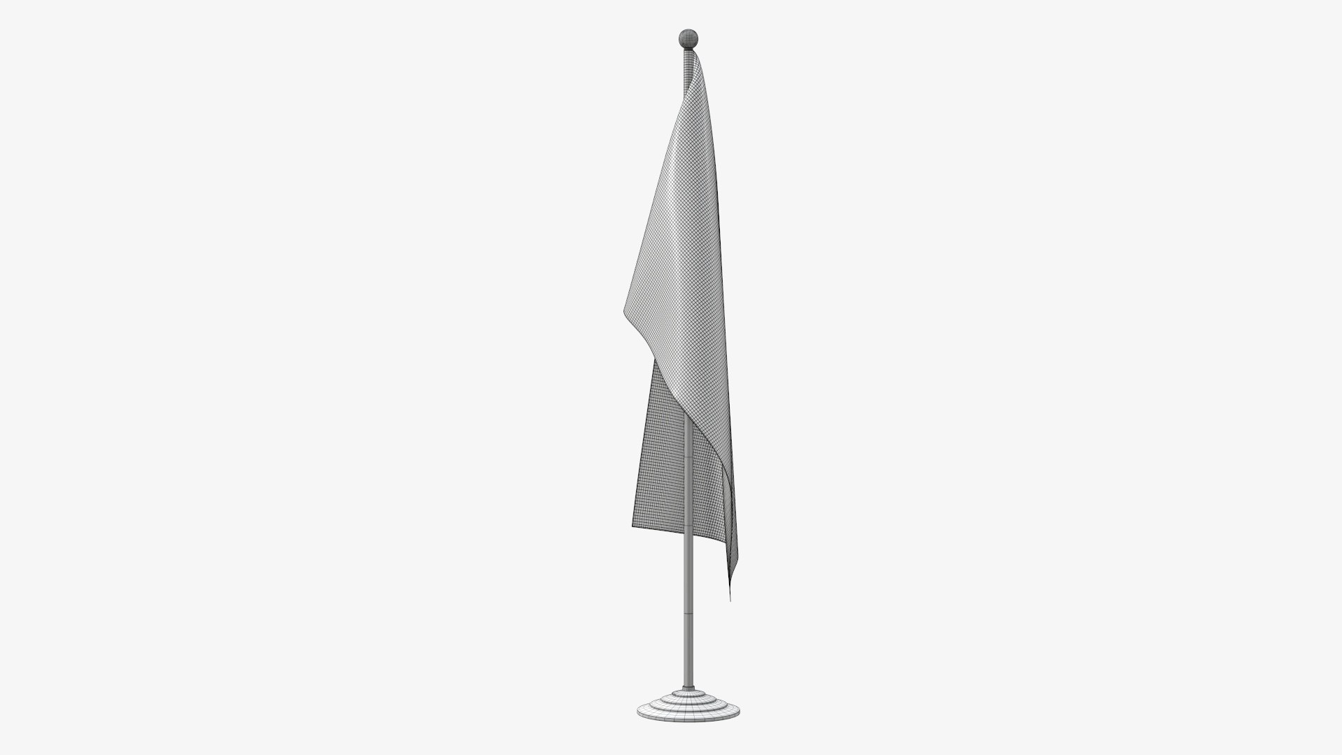 Decorative desk flag 3D model - TurboSquid 1697849