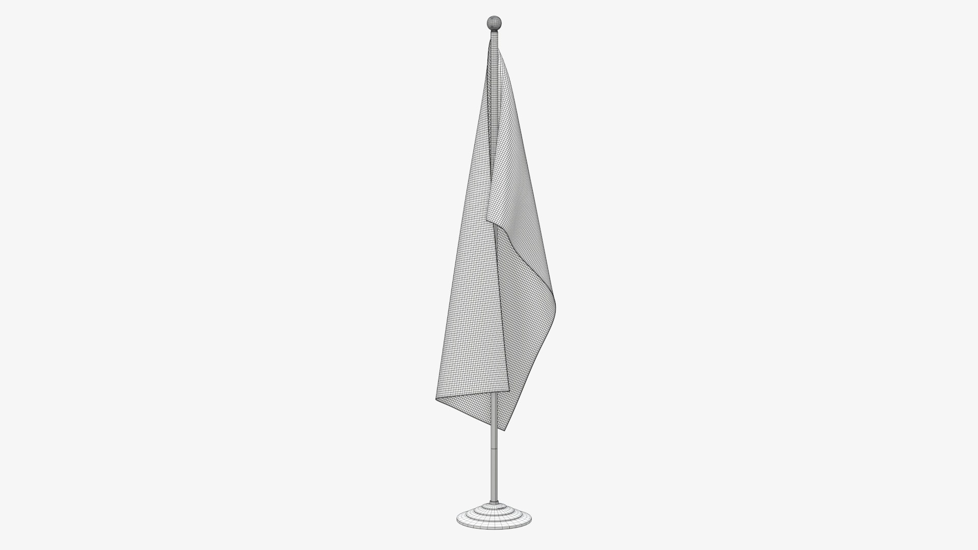 Decorative desk flag 3D model - TurboSquid 1697849