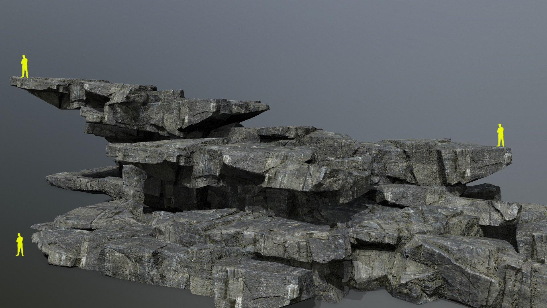 Cliff rocks 3D model - TurboSquid 2102573