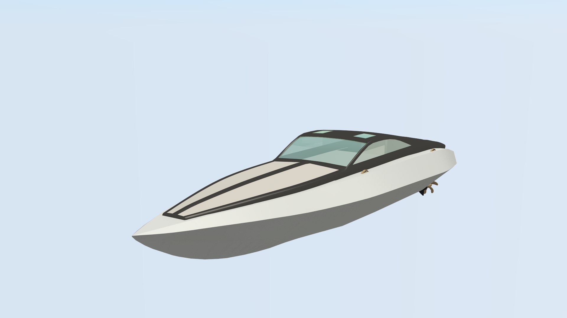 3d Model Concept Speedboat