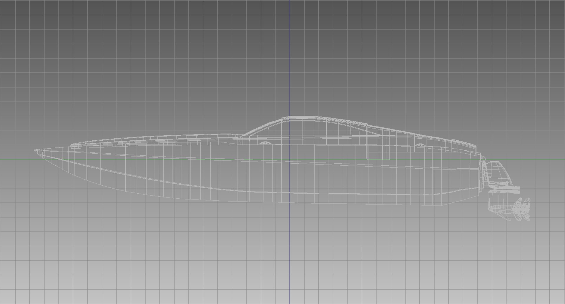 3d Model Concept Speedboat