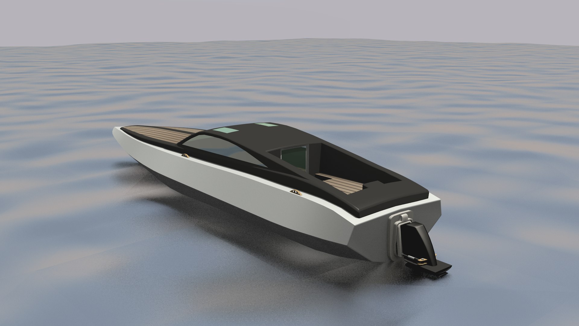 3d Model Concept Speedboat