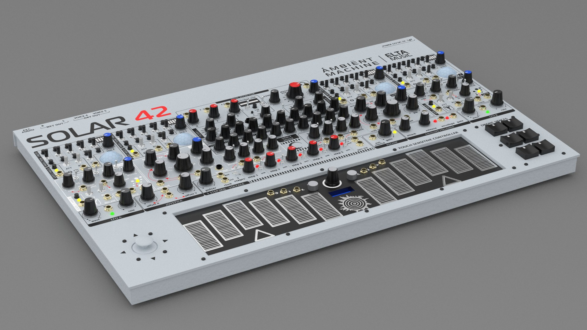 3D Solar 42 Drone Ambient Machine White Cream Model - TurboSquid 2244238