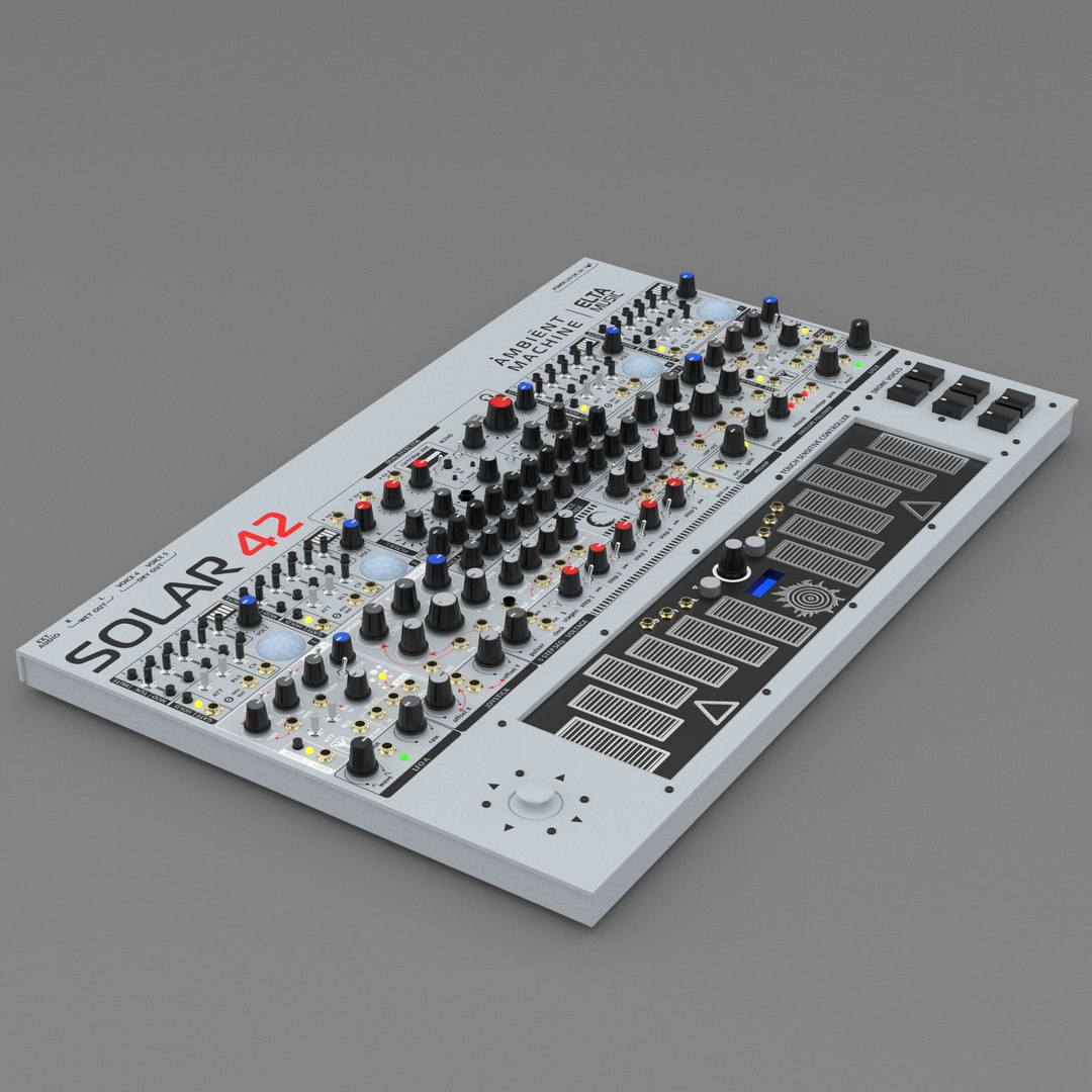 3D Solar 42 Drone Ambient Machine White Cream Model - TurboSquid 2244238