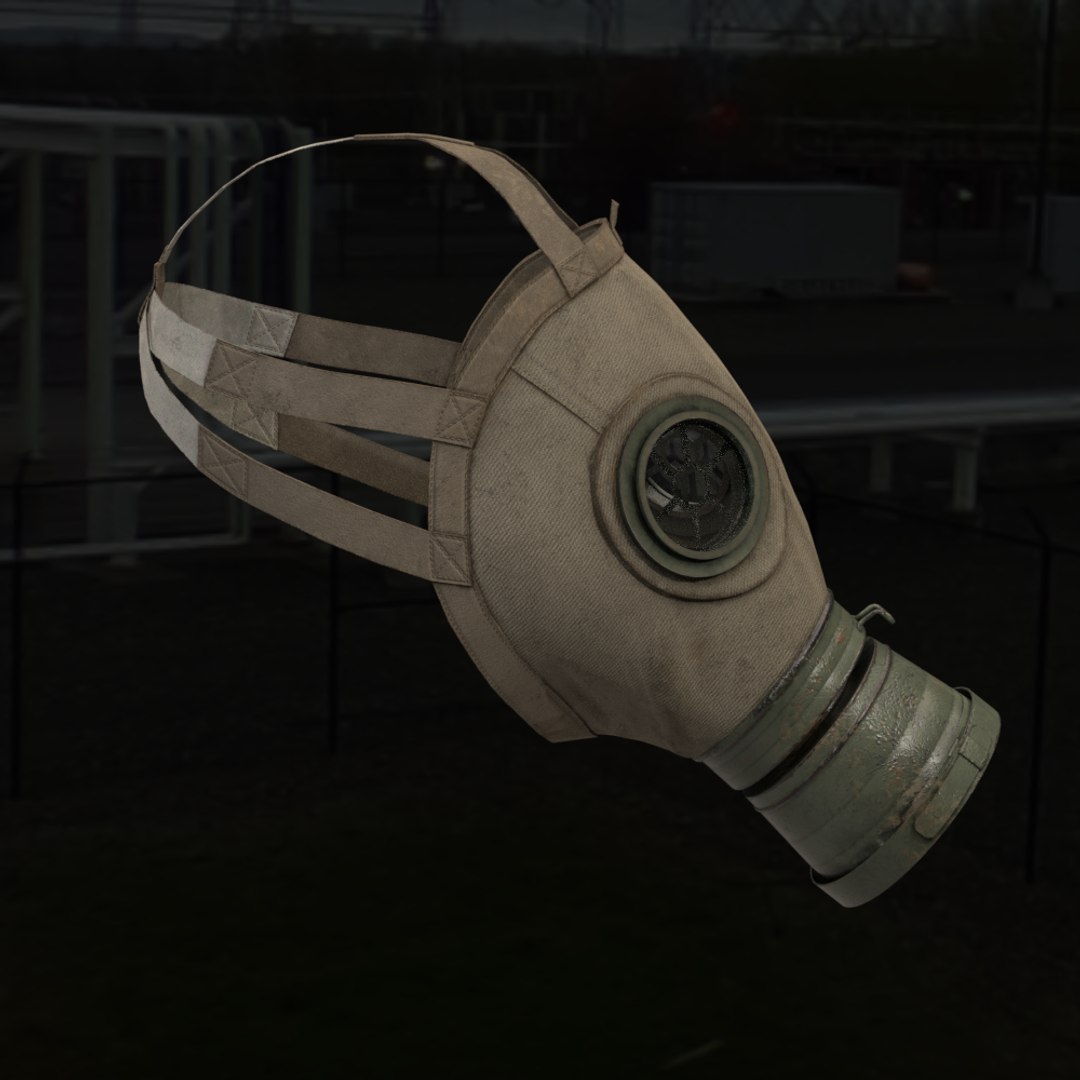 Military Gas Mask Model - TurboSquid 1350306