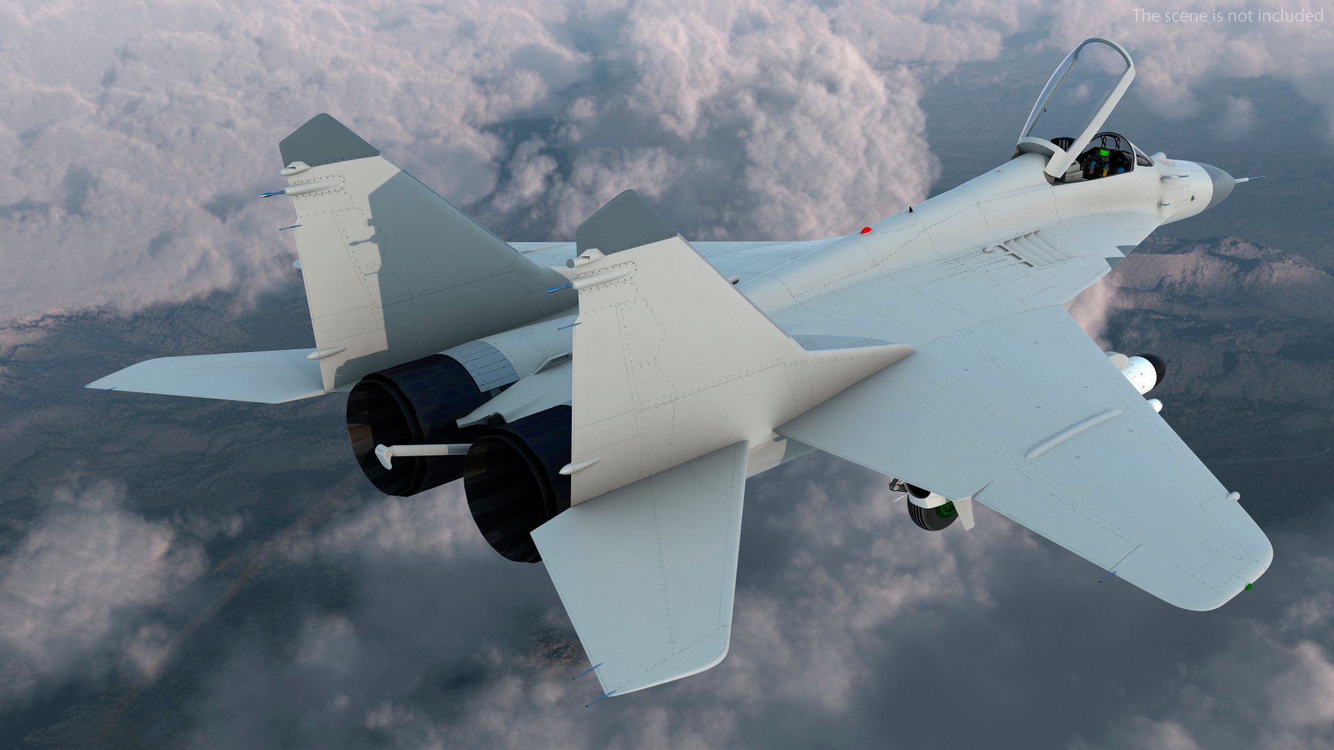 3D MiG 29 Fighter Aircraft with Armament Rigged for Cinema 4D ...