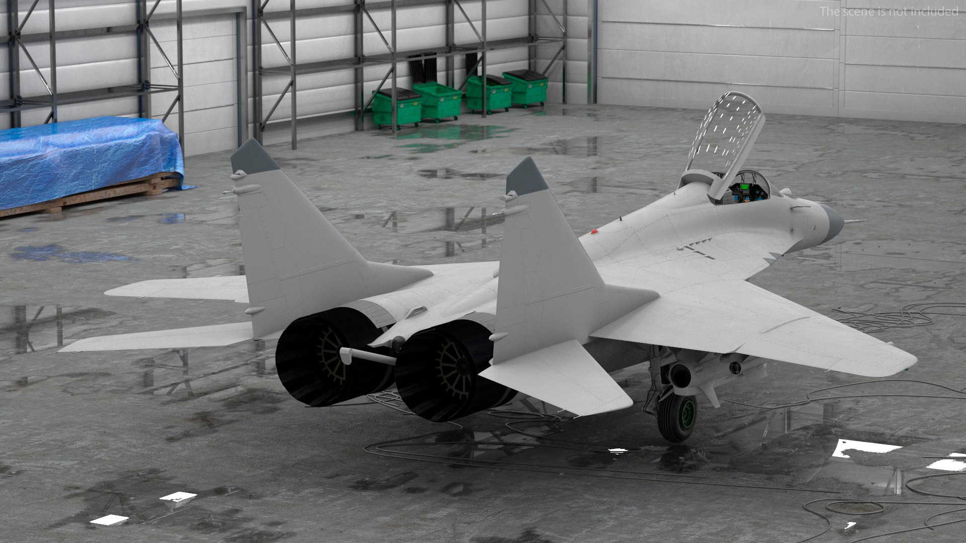 3D MiG 29 Fighter Aircraft with Armament Rigged for Cinema 4D ...