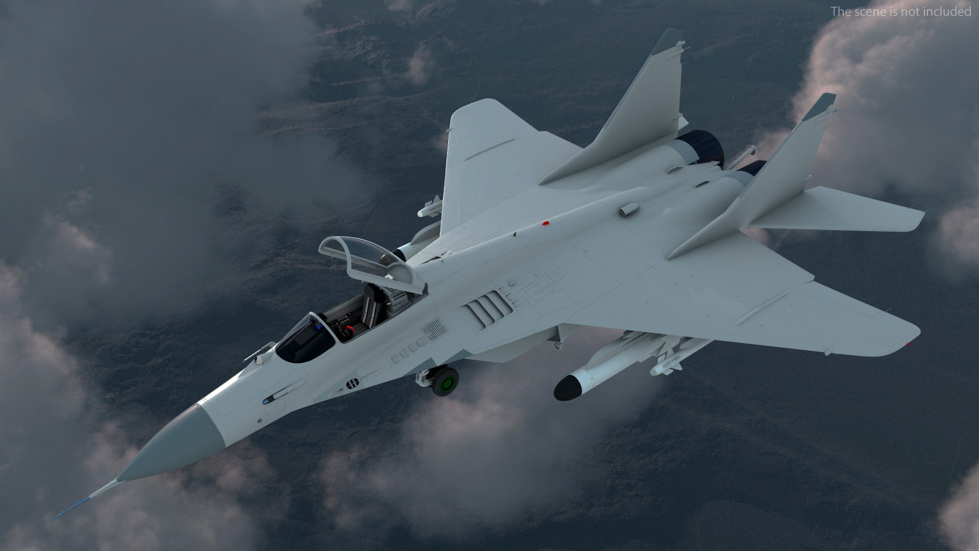3D MiG 29 Fighter Aircraft with Armament Rigged for Cinema 4D ...