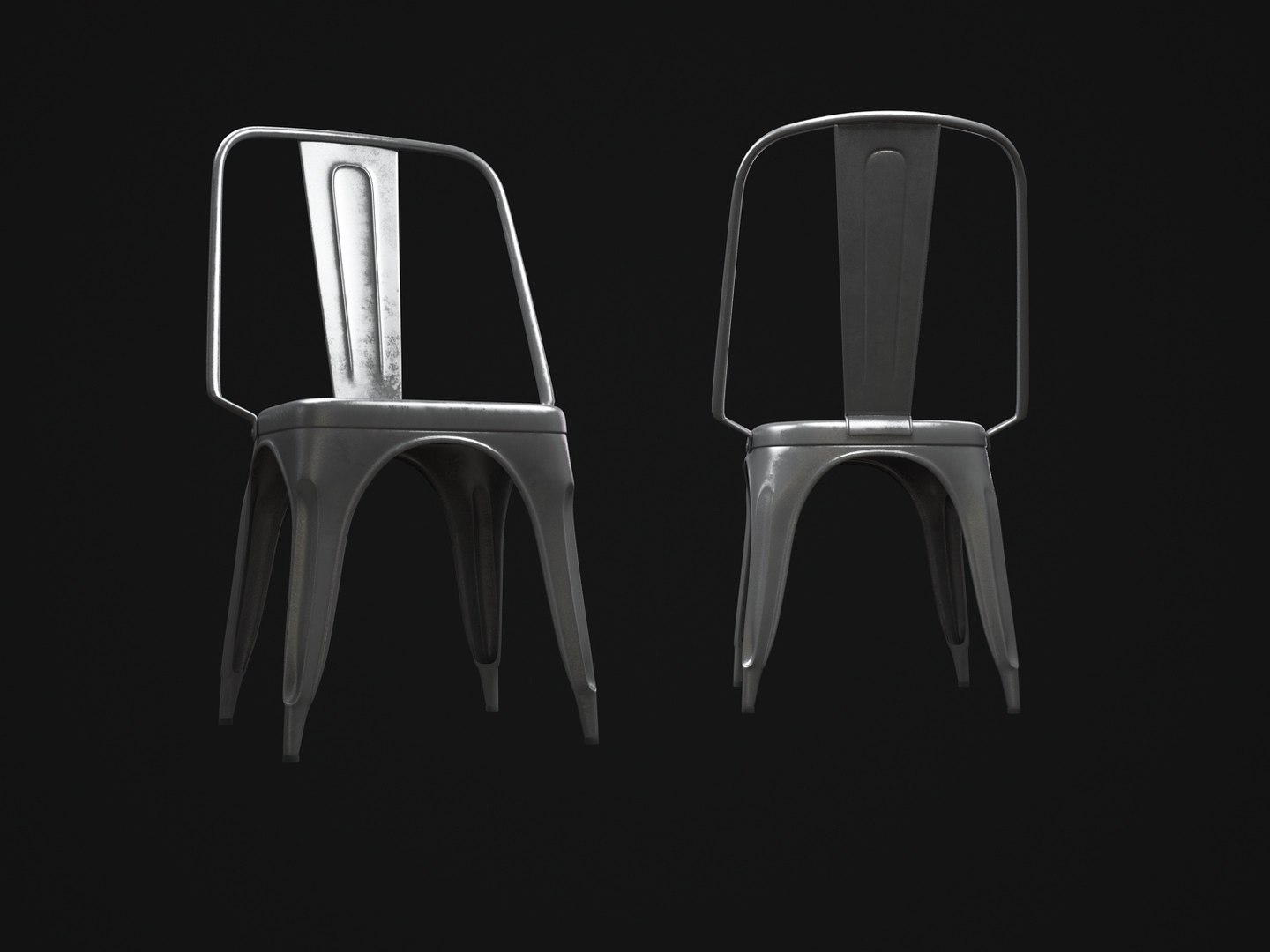3ds max tolix-ac-chair