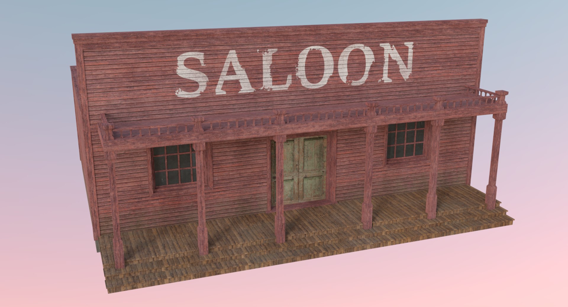 3D Model Western Building - TurboSquid 1171134