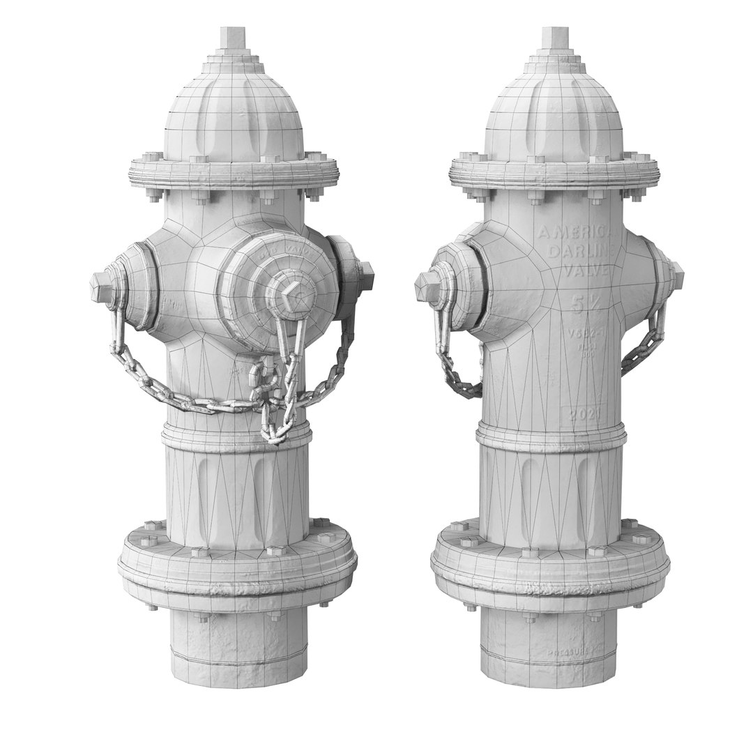3D Low Poly Fire Hydrant model - TurboSquid 1768274