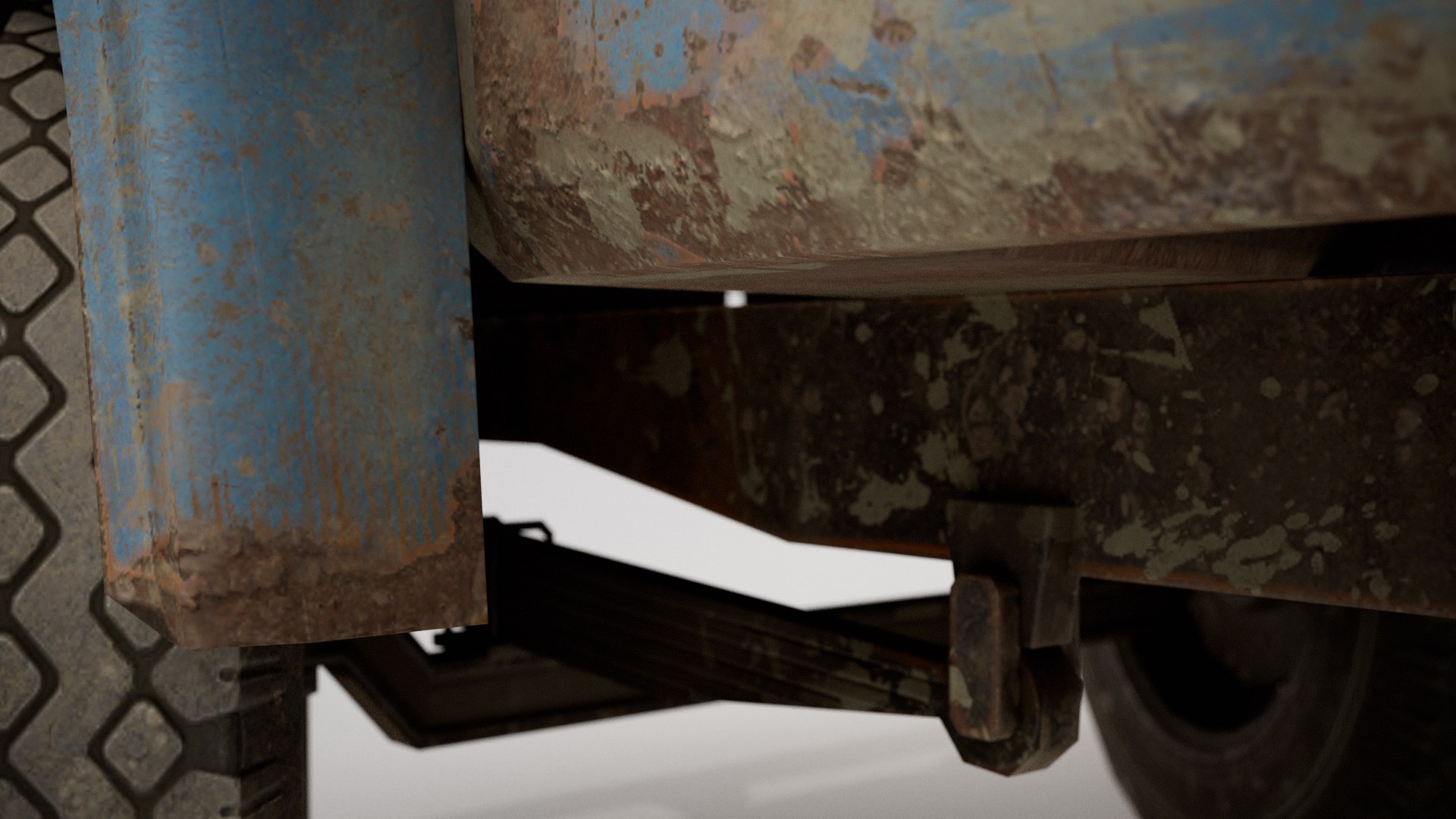 3D Post Apocalypse Trailer Truck Gaz 52 Iv7 Model - TurboSquid 1963025