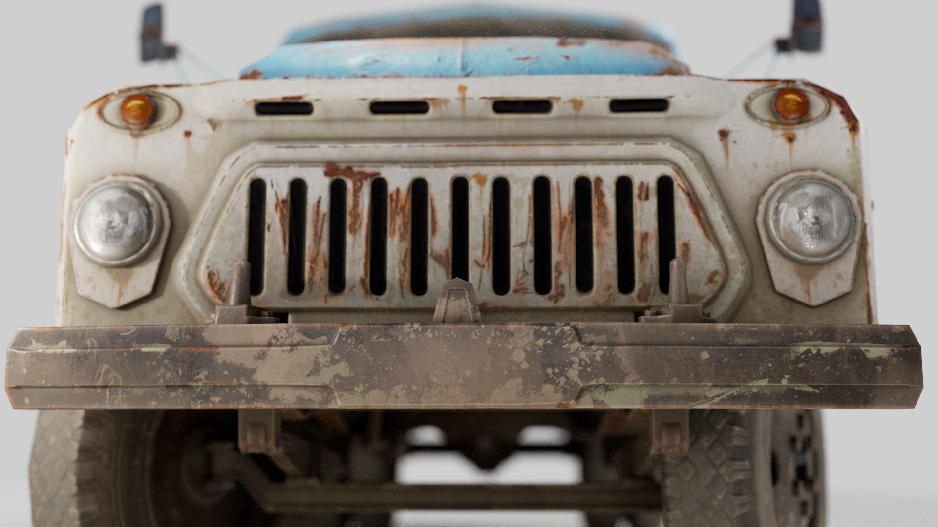 3D Post Apocalypse Trailer Truck Gaz 52 Iv7 Model - TurboSquid 1963025